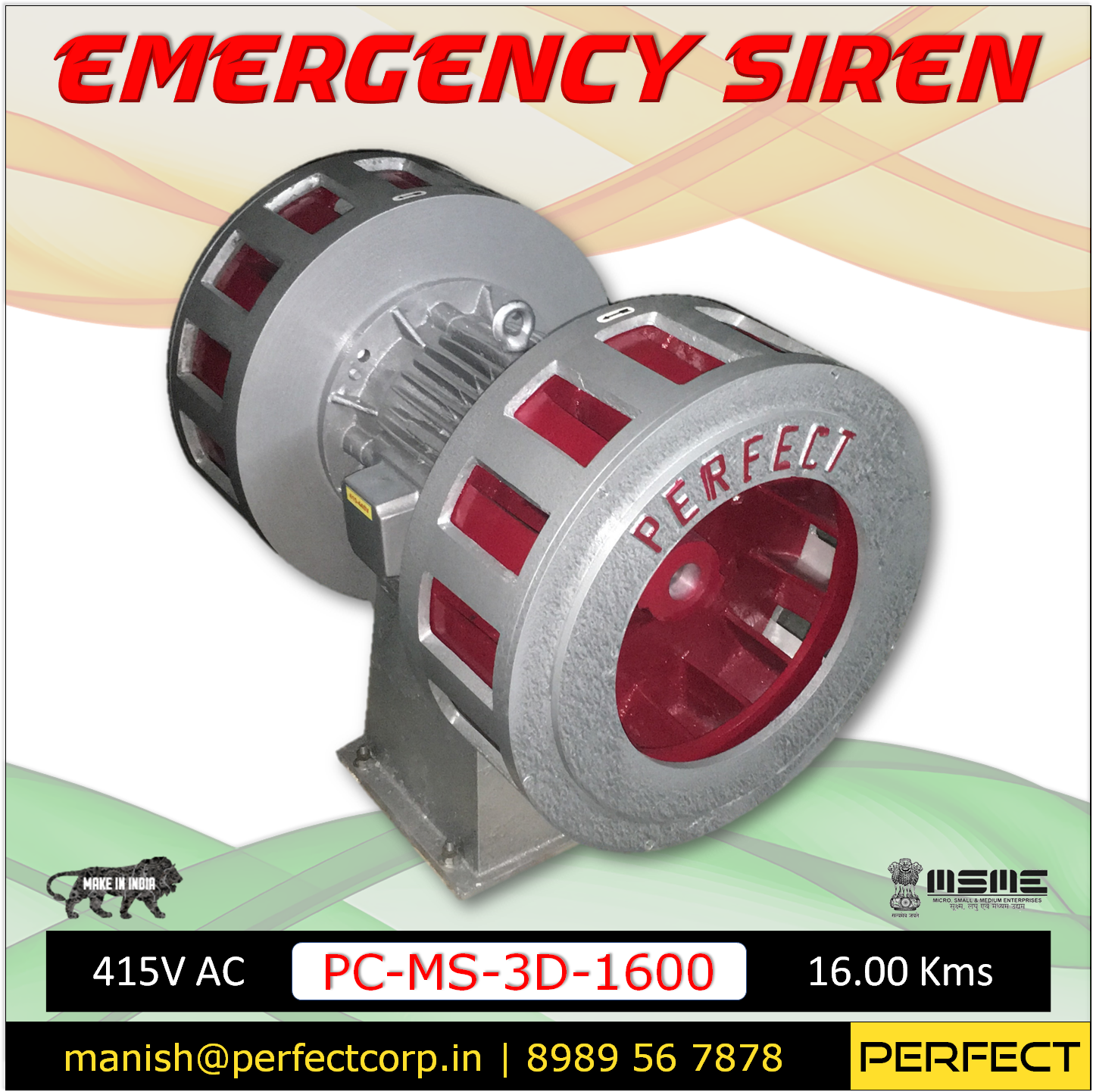 16.0 Kms Siren - Industrial Sirens